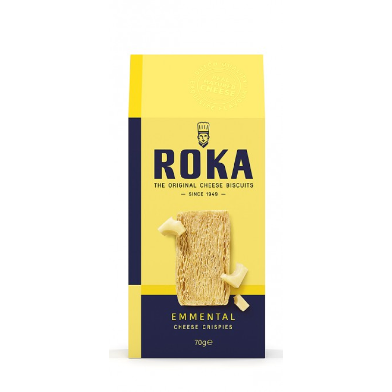 Roka Cheese Crispies Emmental Cheese 70G | Biscuits – BoundbyWine